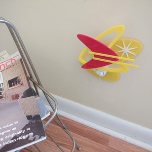 Mid Century Modern Inspired "boomerang" Shaped Night Light - Yellow ...