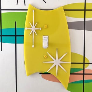 Mid Century Modern 'mad-4-mod' Shaped Light Switch/outlet Cover Plates ...