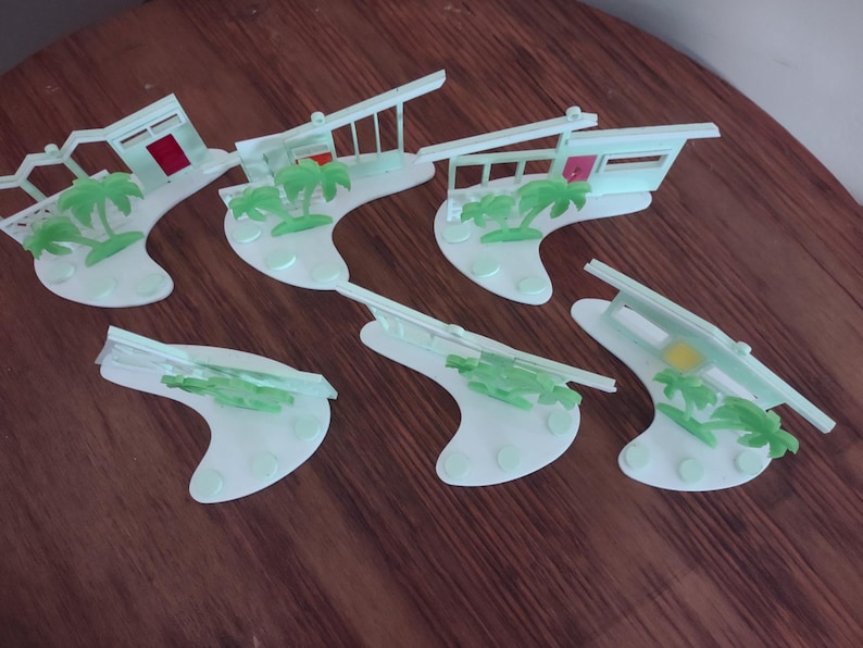 Palm Springs Putz House Village Ornament, Mid Century Modern, Retro ...