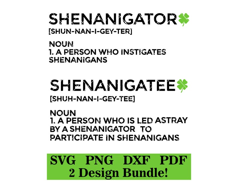 St. Patrick's Day, Shenanigans 2 Design Bundle! Shenanigator ...