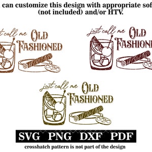Old Fashioned, Svg-png-pdf-dxf - Etsy
