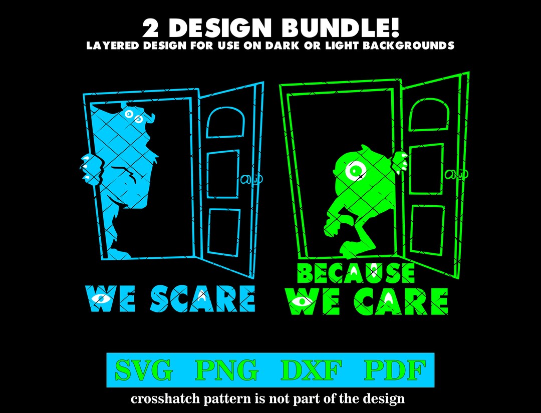 Because We Care, 2 Design Bundle, Svg-png-pdf-dxf - Etsy