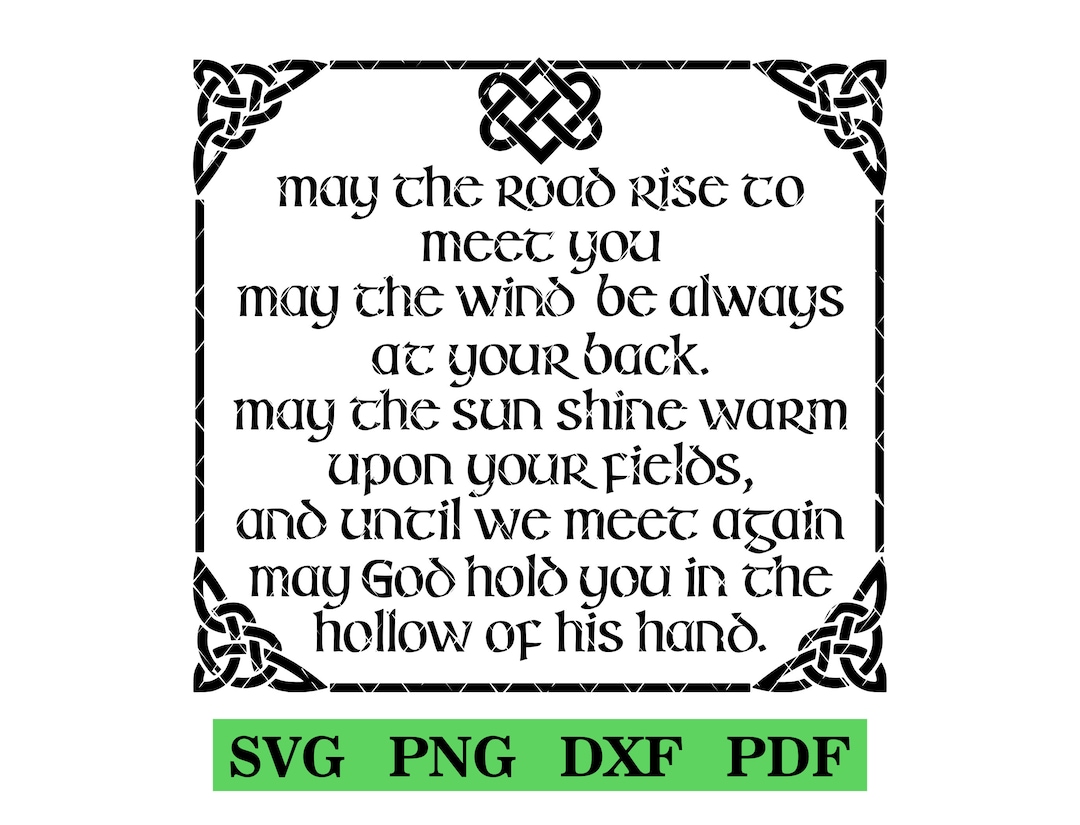 Irish Blessing, Svg-png-pdf-dxf - Etsy