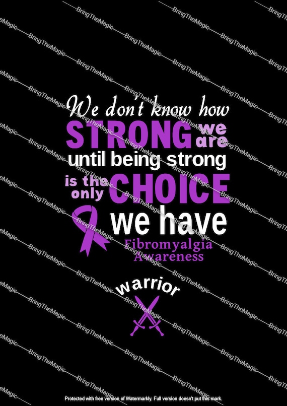 Fibromyalgia Awareness SVG Design 2 Designs Front and Back - Etsy