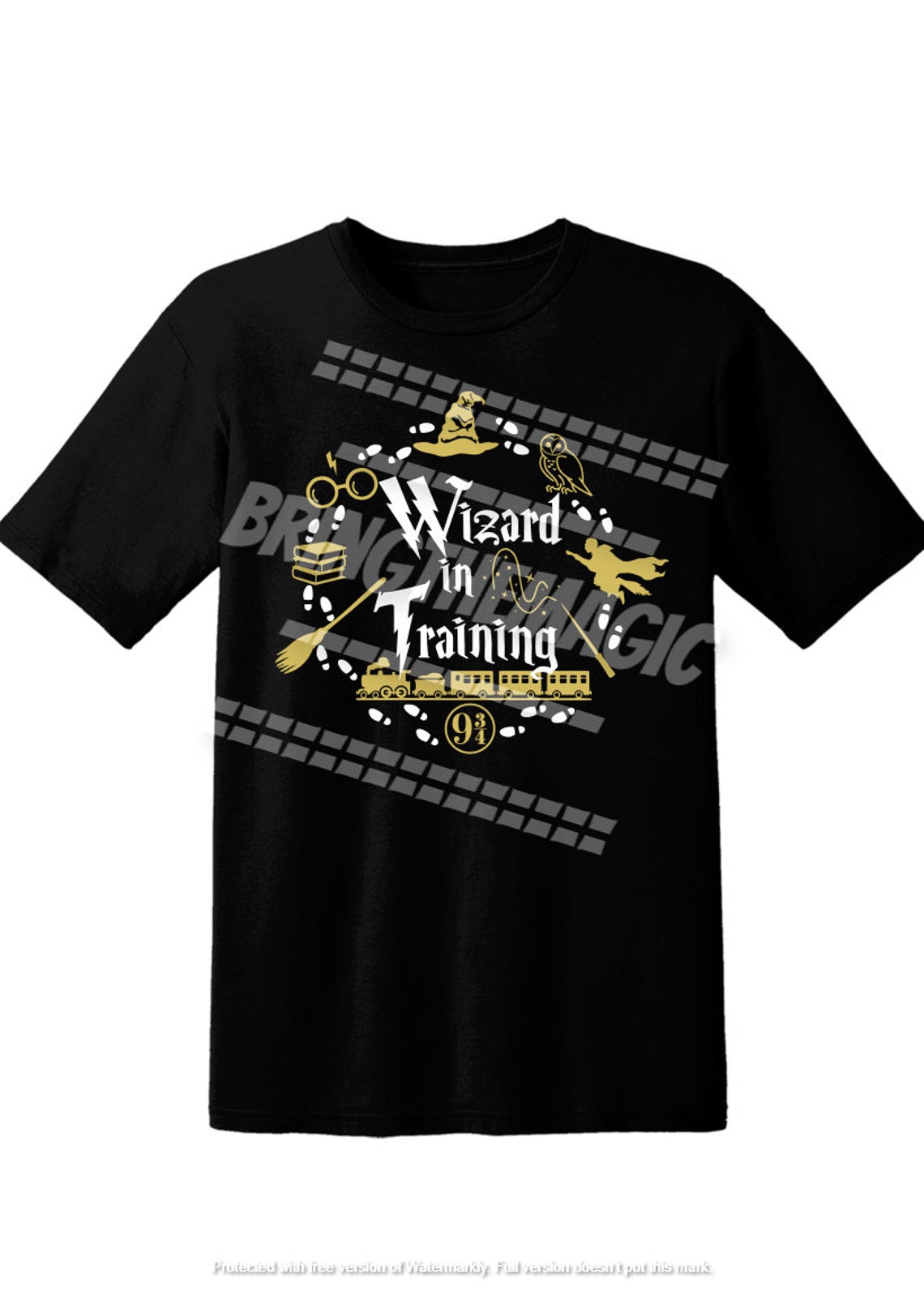 Wizard Theme Wizard in Training SVG PNG DXF PdF tshirt | Etsy