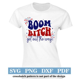 4th of July, Boom!, Svg-png-pdf-dxf - Etsy