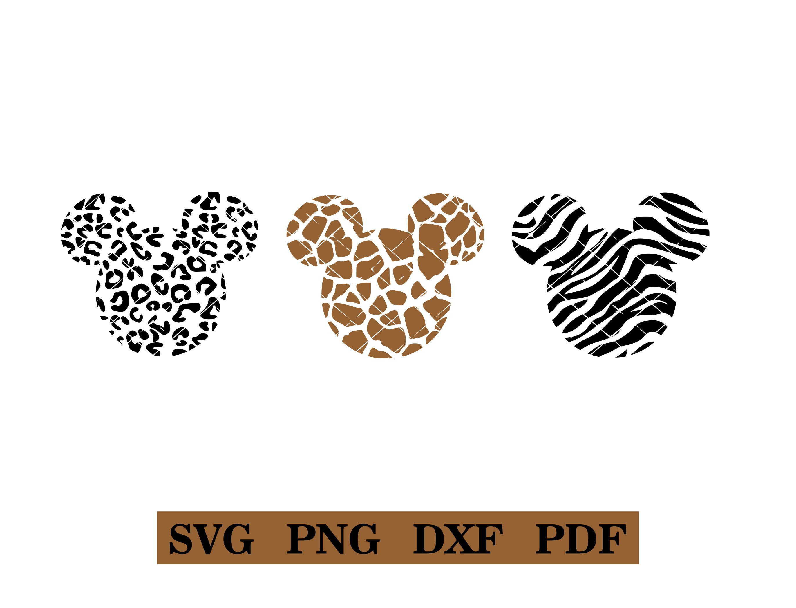 Animal Print, 2 Design Bundle! DIY Tshirt Design, Theme Park Vacation ...