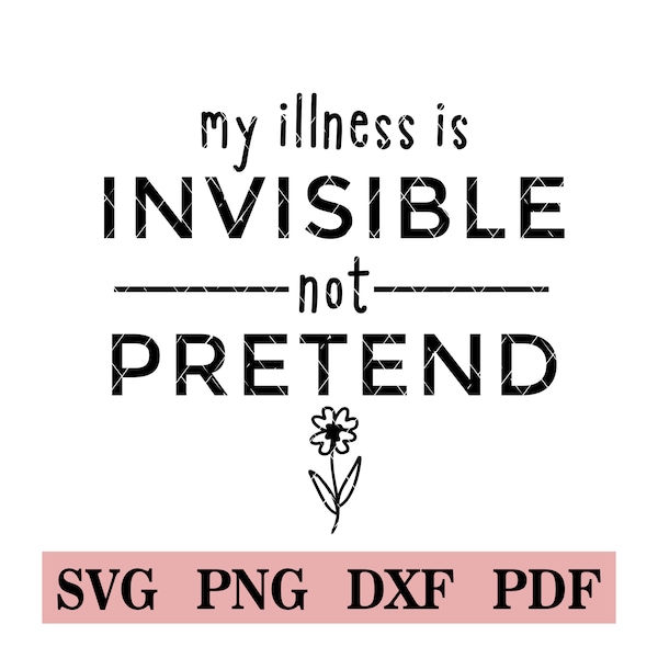 Invisible Illness Sticker - Etsy