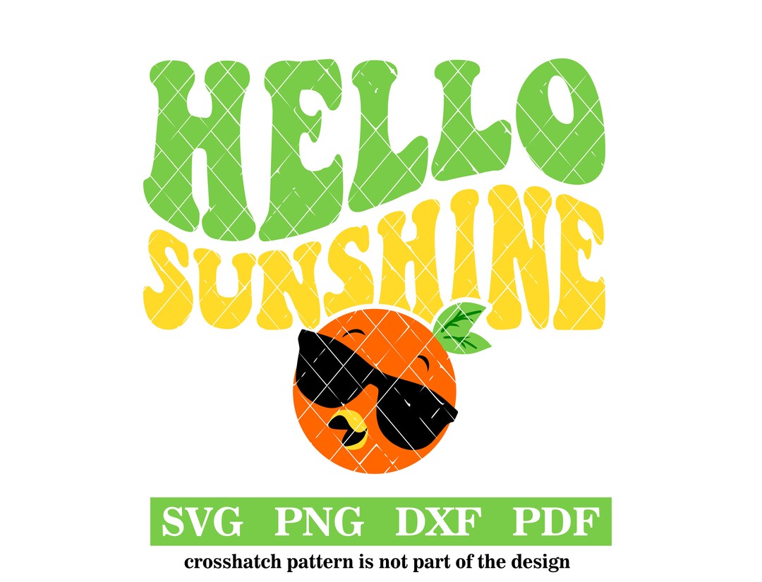 Hello Sunshine, Svg-png-pdf-dxf - Etsy