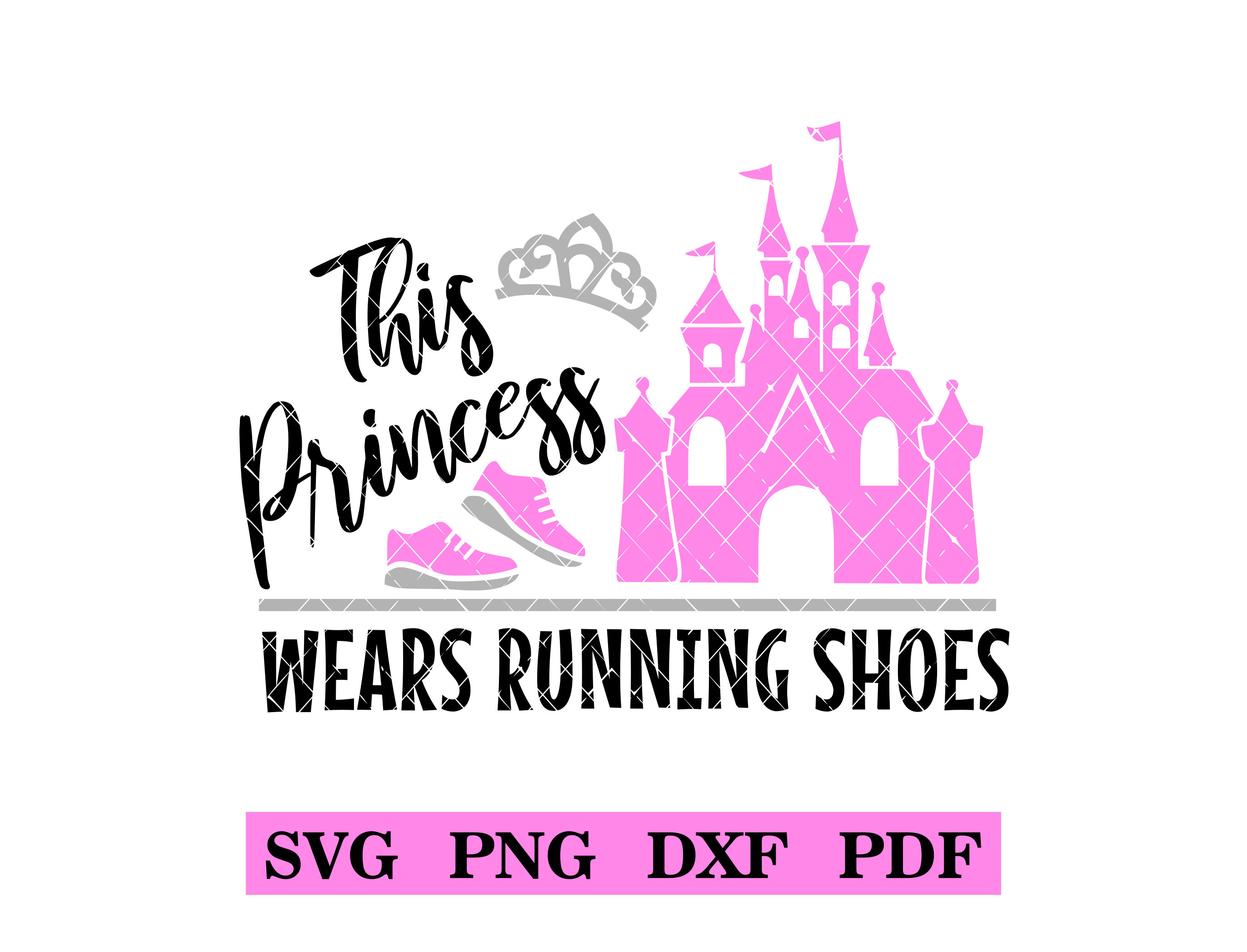 This Princess Wears Running Shoes Racing Run DIY Tshirt | Etsy