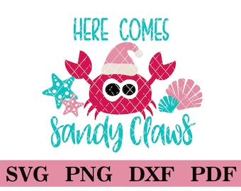 Sandy Claws Png | Etsy