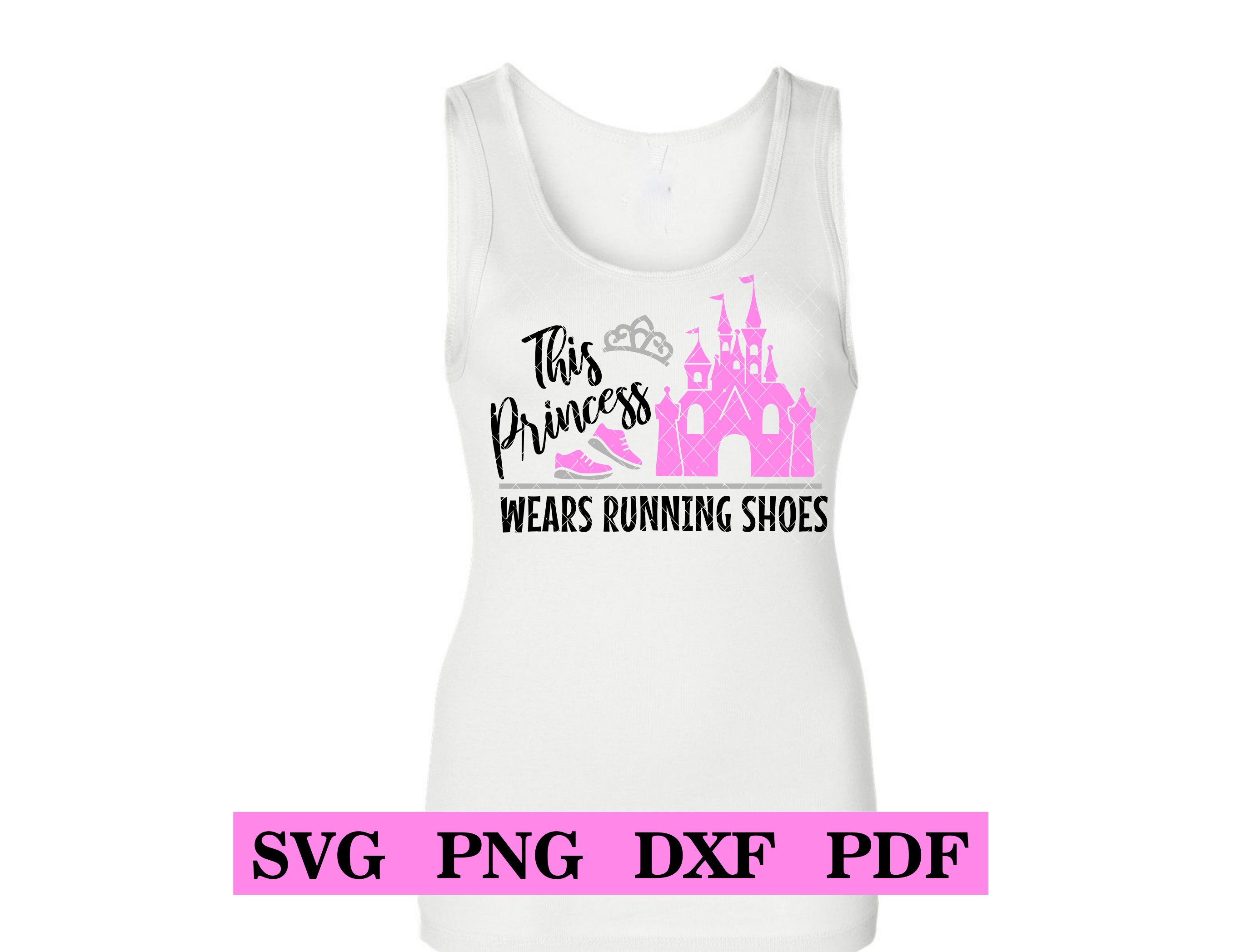 This Princess Wears Running Shoes Racing Run DIY Tshirt | Etsy