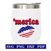 Merica, Stars and Stripes Lips, Svg, Png, Pdf, Dxf. Simple and Easy to ...