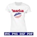 Merica, Stars and Stripes Lips, Svg, Png, Pdf, Dxf. Simple and Easy to ...
