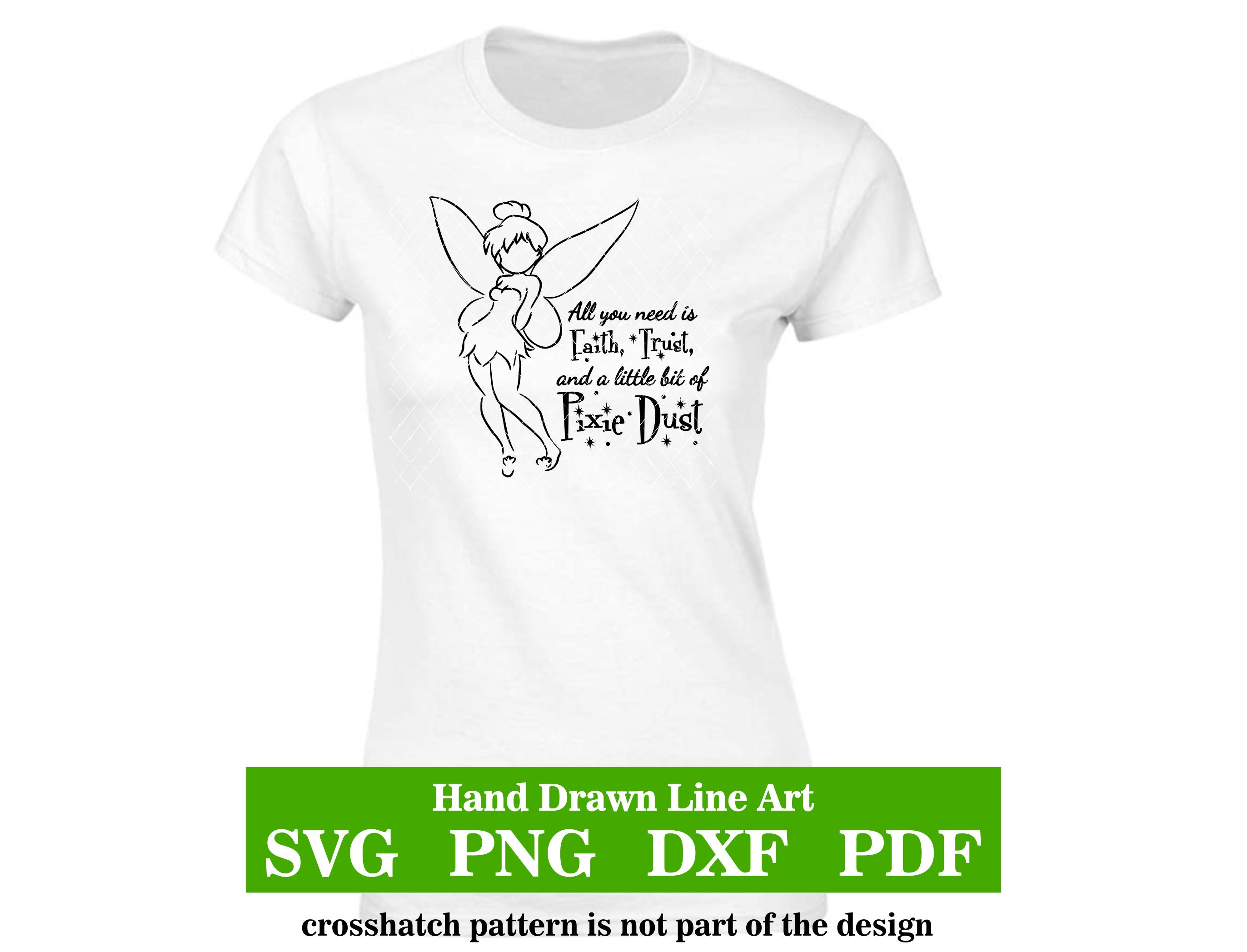 Faith Trust Hand Drawn Line Art Svg-png-pdf-dxf - Etsy