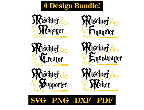 Magical Mischief Bundle 6 Designs DIY Tshirt Design - Etsy