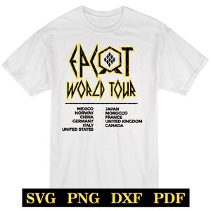 World Tour Band Tshirt DIY Design, Svg-png-pdf-dxf - Etsy