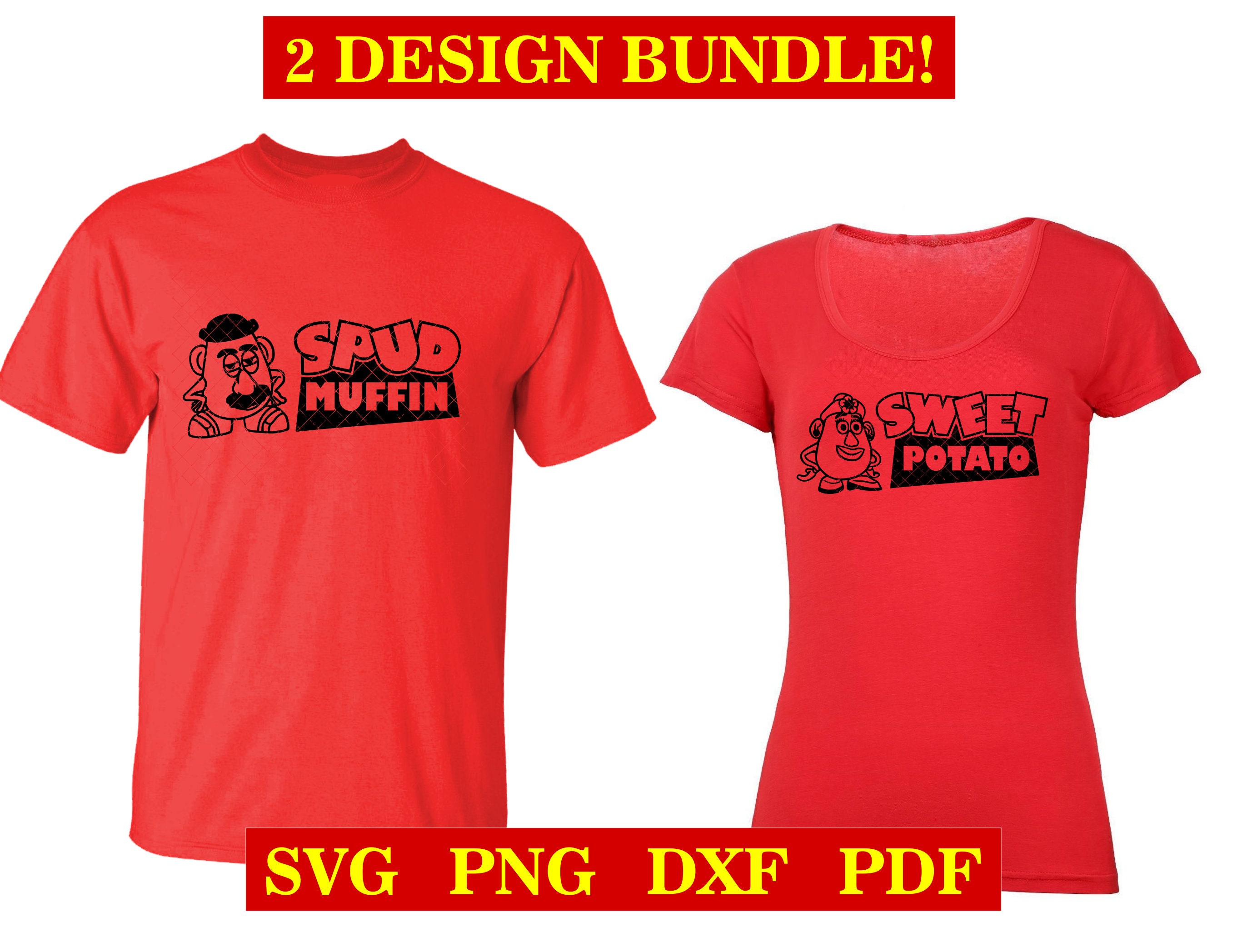 Spud Muffin Sweet Potato DIY Tshirt Designs - Etsy