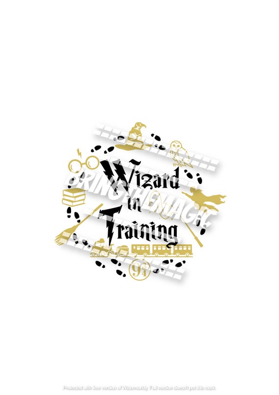 Wizard Theme Wizard in Training SVG PNG DXF PdF tshirt | Etsy