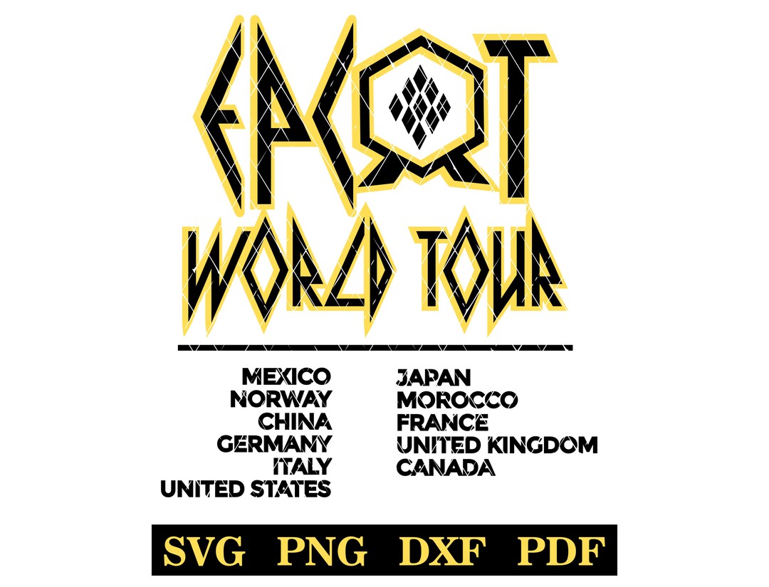 World Tour Band Tshirt DIY Design, Svg-png-pdf-dxf - Etsy