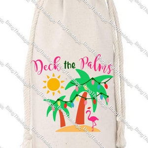 Deck the Palms Palm Tree Christmas Decoration Svg Tshirt Sublimation ...