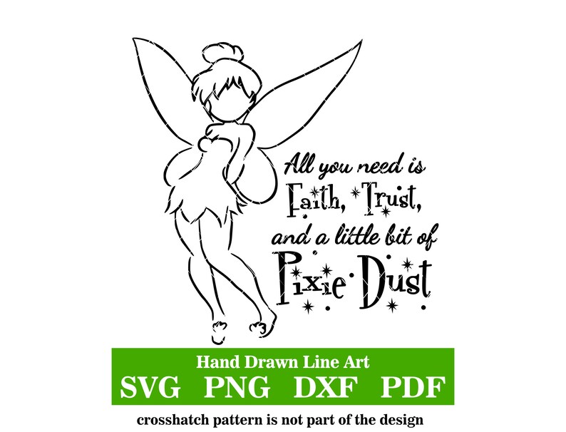 Faith, Trust, Hand Drawn Line Art, Svg-png-pdf-dxf - Etsy