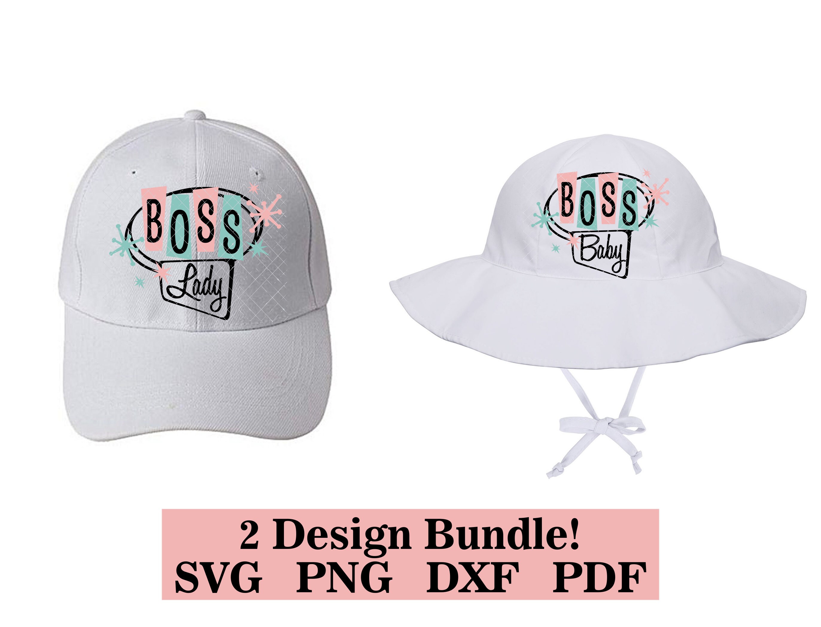 Boss Lady, Boss Baby, Retro 2 Design Bundle! Svg-png-pdf-dxf - Etsy