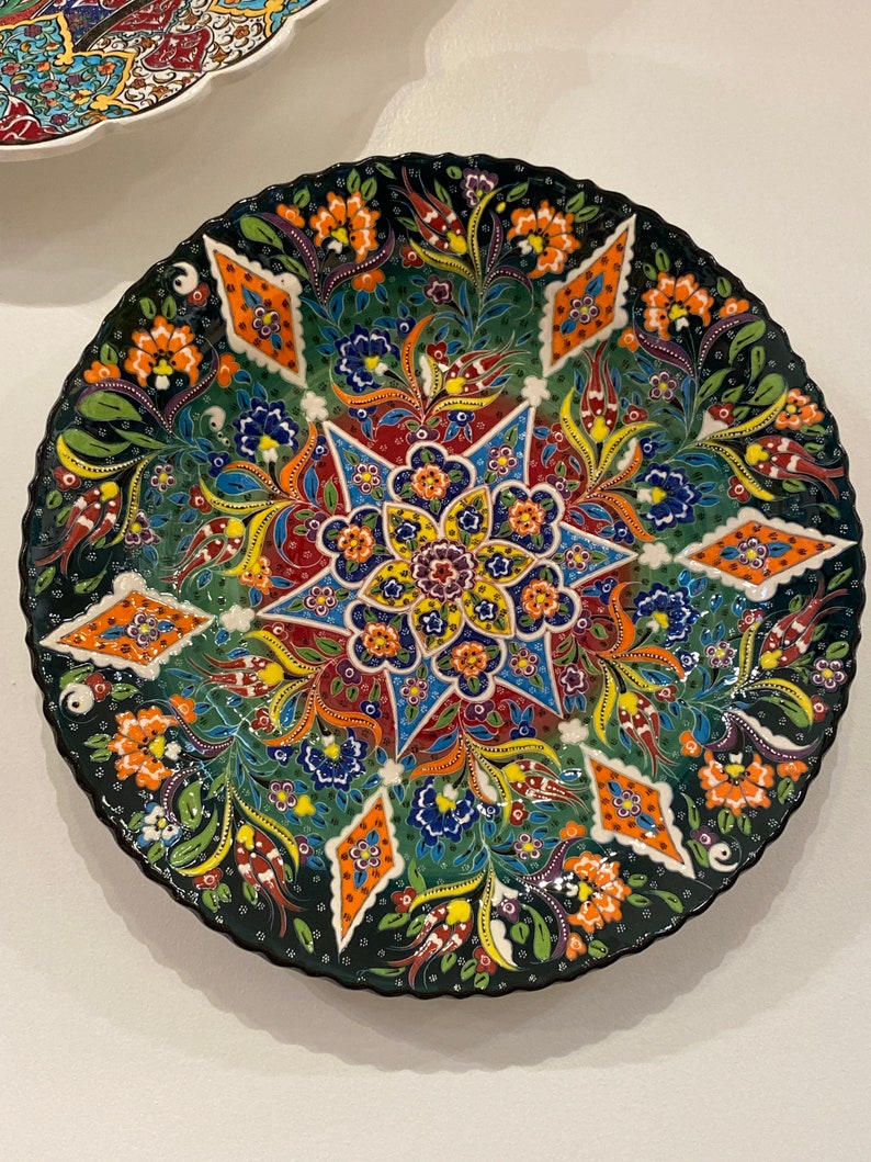 Blue Handmade Ceramic Art Plate and Vases - Etsy