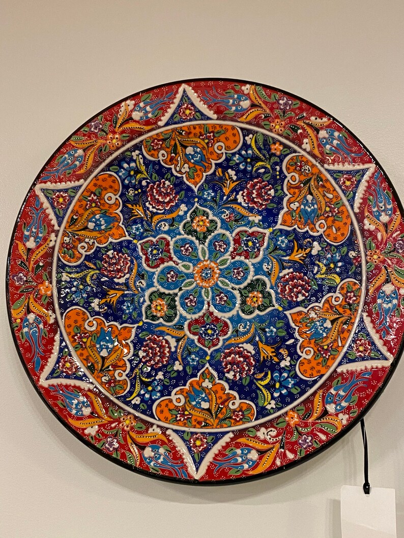 Blue Handmade Ceramic Art Plate and Vases - Etsy