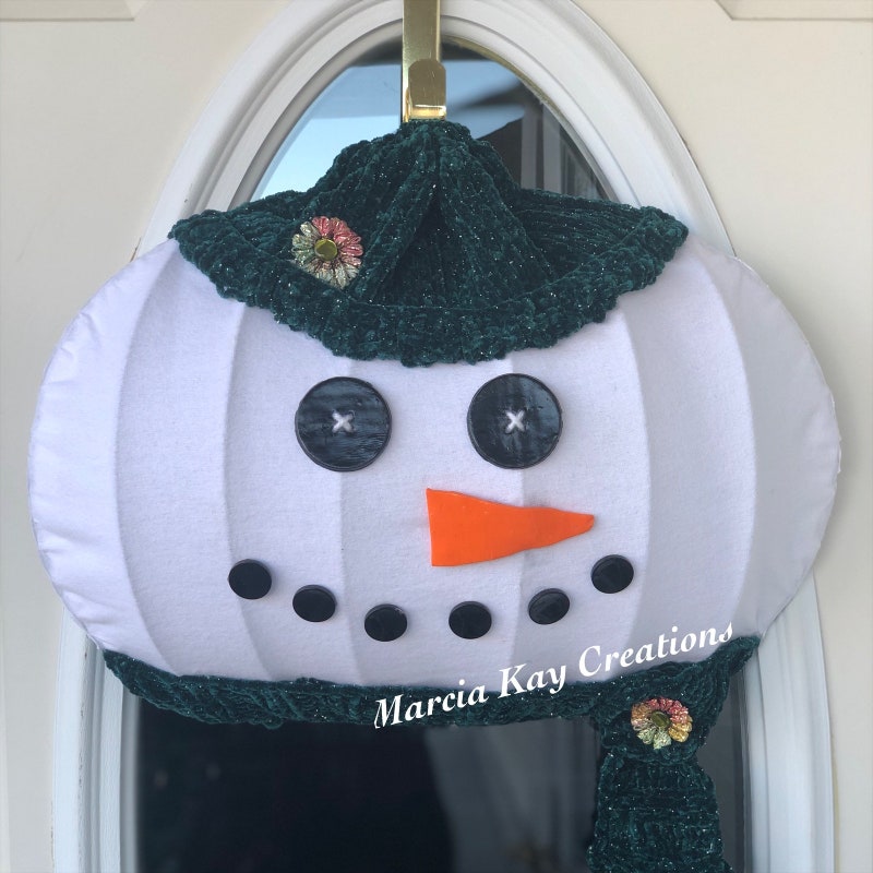 Snowman Head Wreath - Etsy