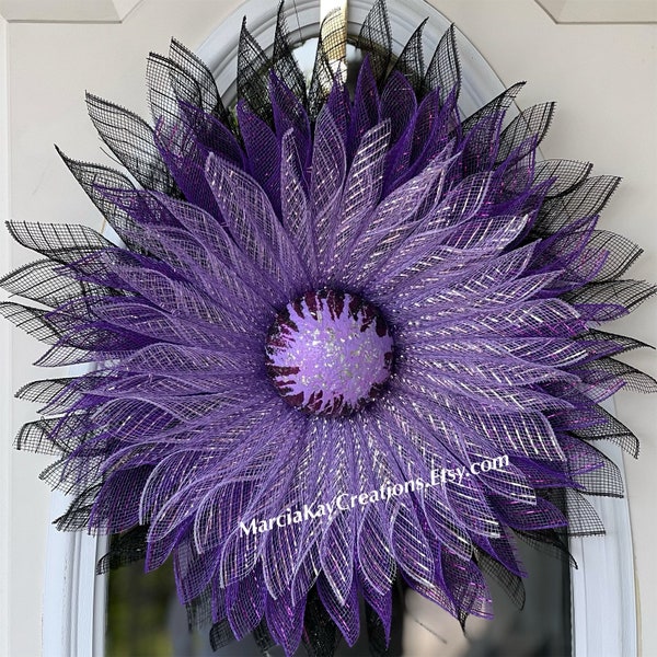 Purple Wreath - Etsy