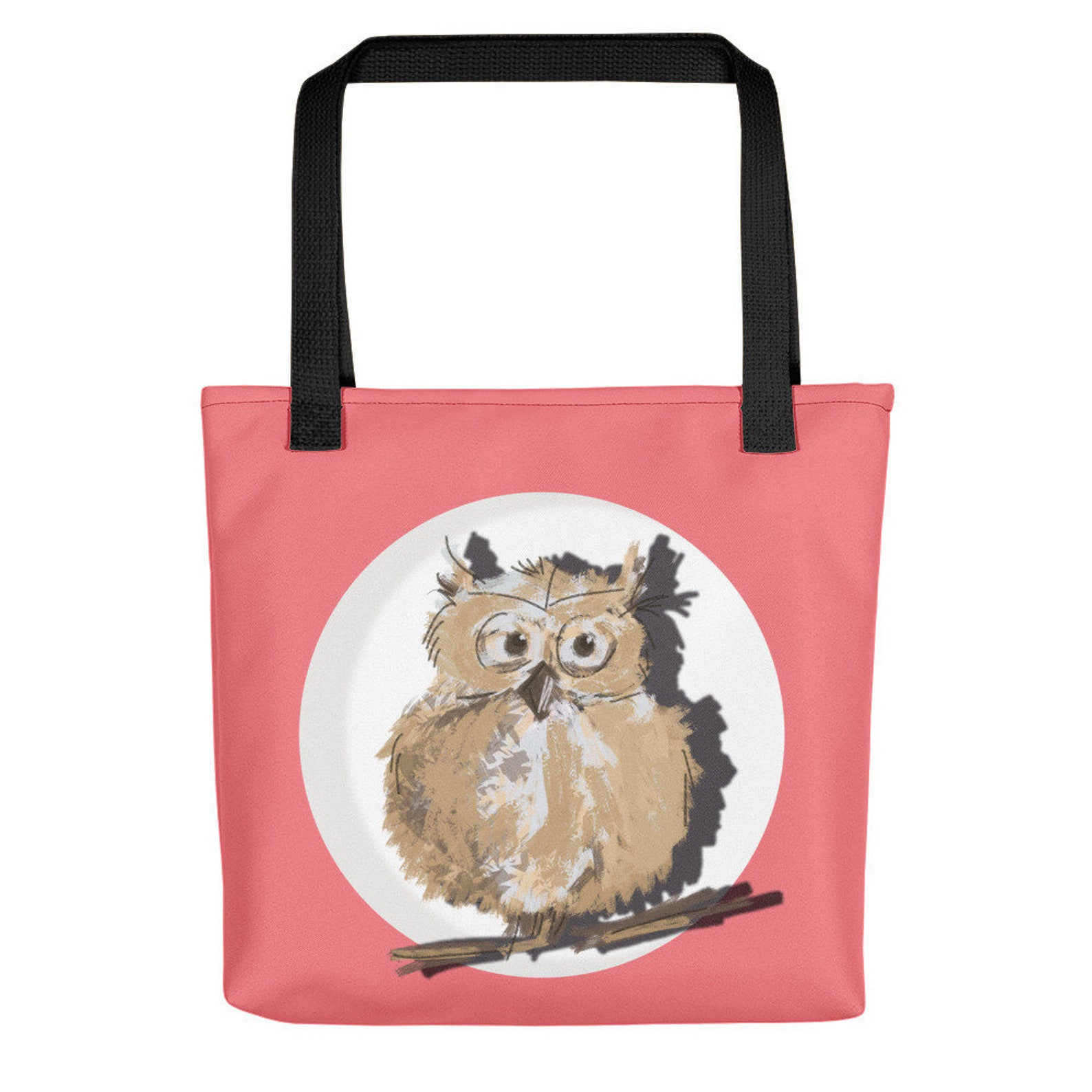 Tote Bag With Owl Print - Etsy