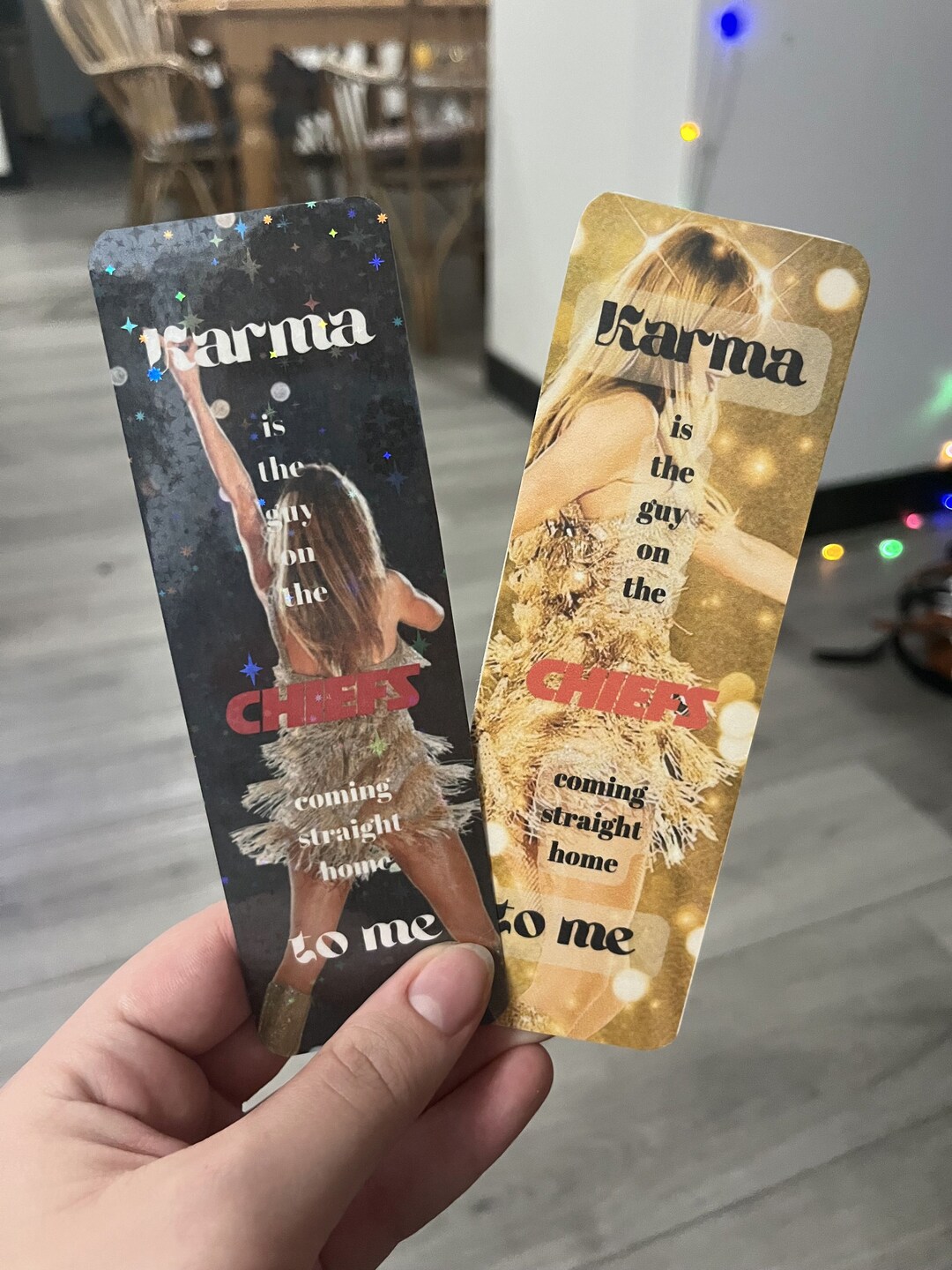 Karma is the Guy on the Chiefs Bookmark Gifts for Swifties - Etsy