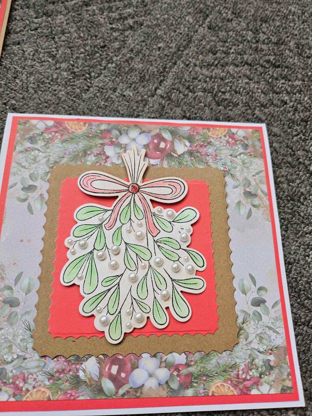 A Hand Crafted Traditional Greetings Non Religious Christmas Card - Etsy