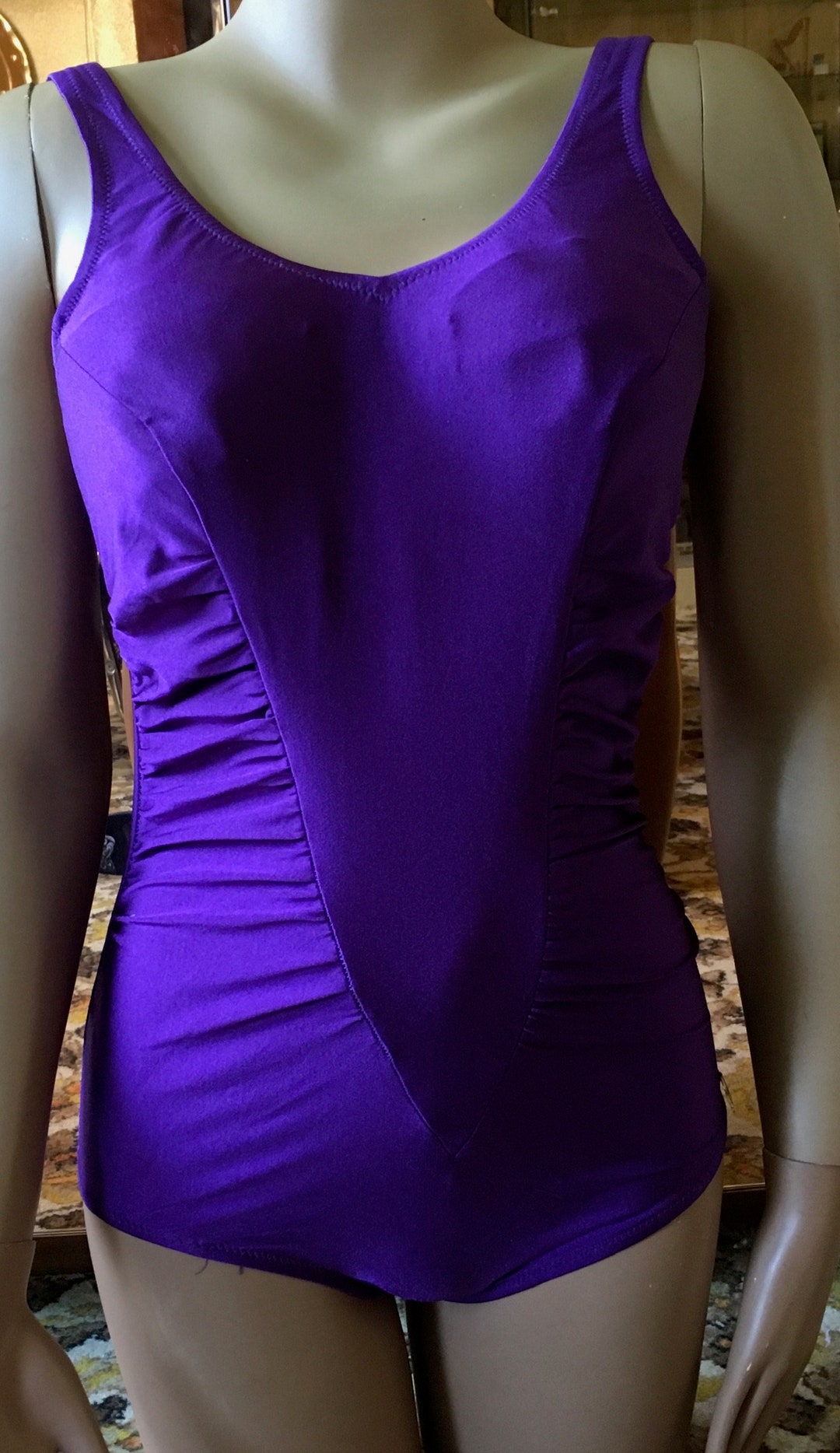 Vintage Triumph Happy Days Purple Swimsuit - Etsy