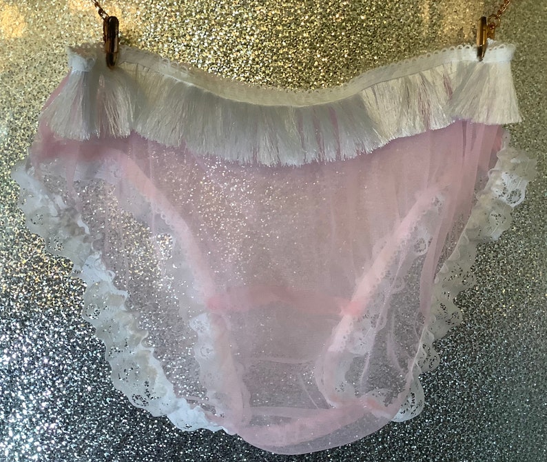 Vintage Style Sheer Nylon Fringe Panties - Etsy