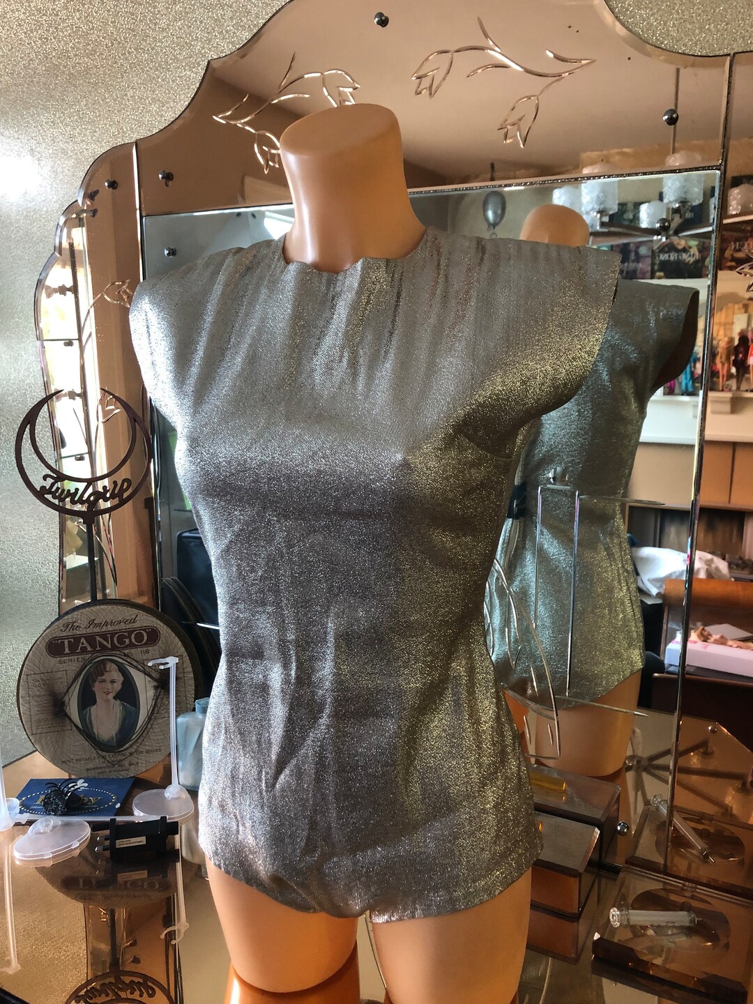 Vintage Dancer Circus Performer Silver Costume - Etsy