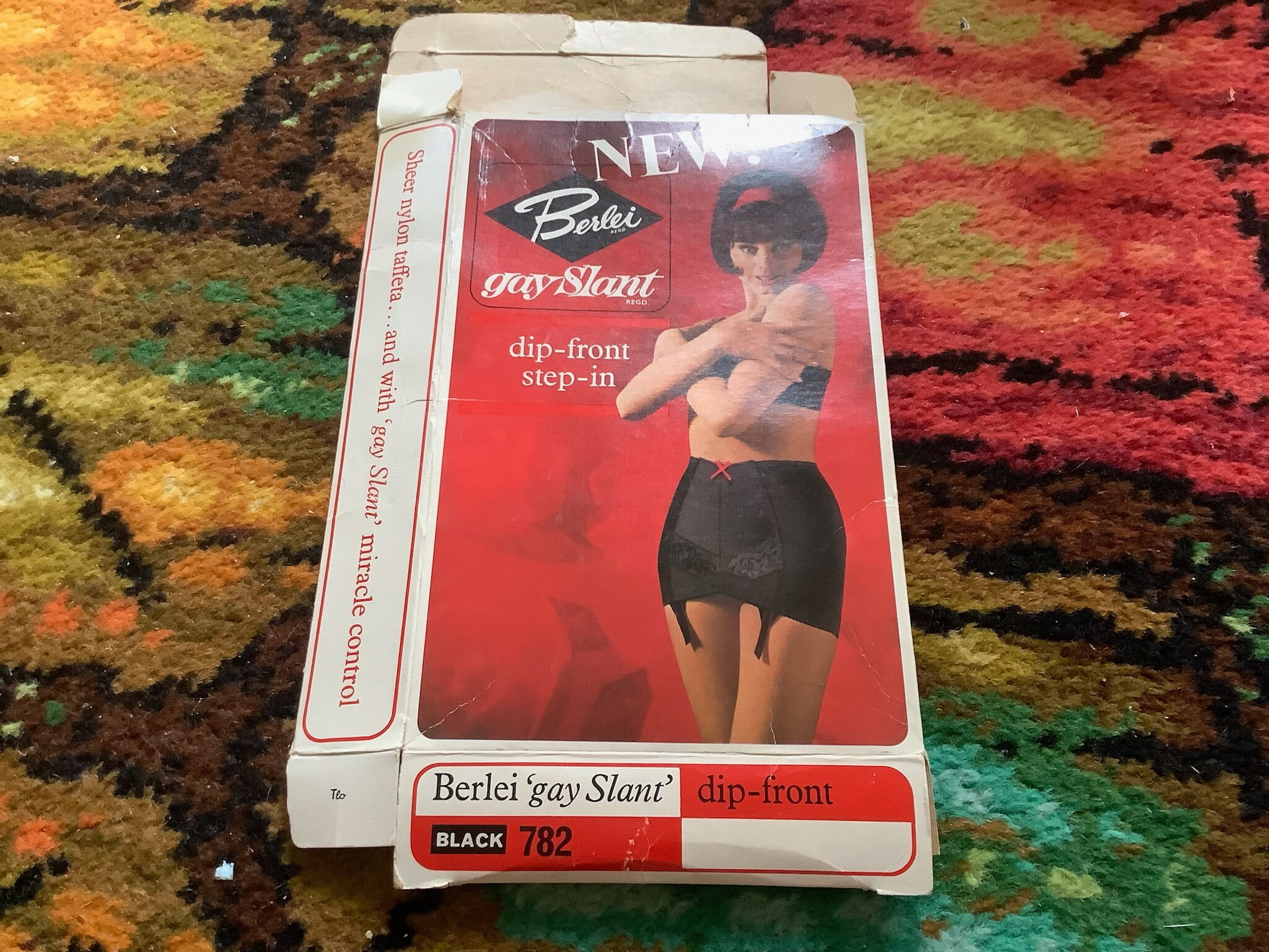Vintage Berlei Gay Slant Black Girdle 782 With Flattened Box - Etsy UK