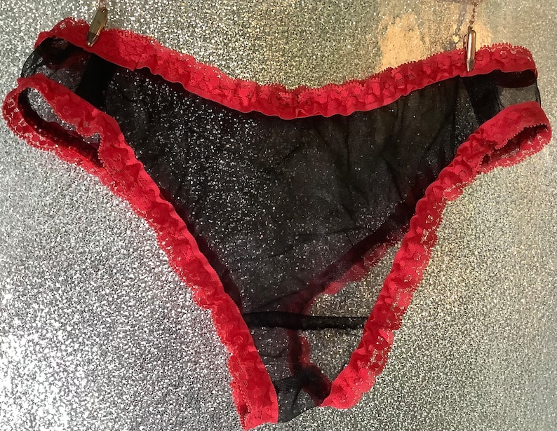 Vintage Style Sheer Scanty Butt Nylon Panties Etsy Uk