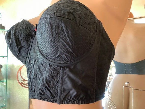 Black spiral stitch strapless bra Maidenform - Gem