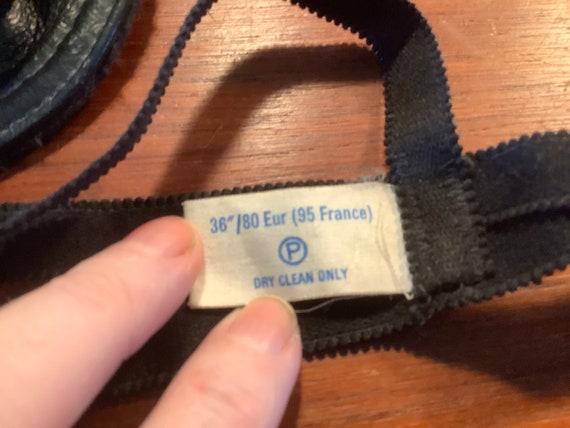 Vintage rare shelf bra in faux leather PVC - Gem