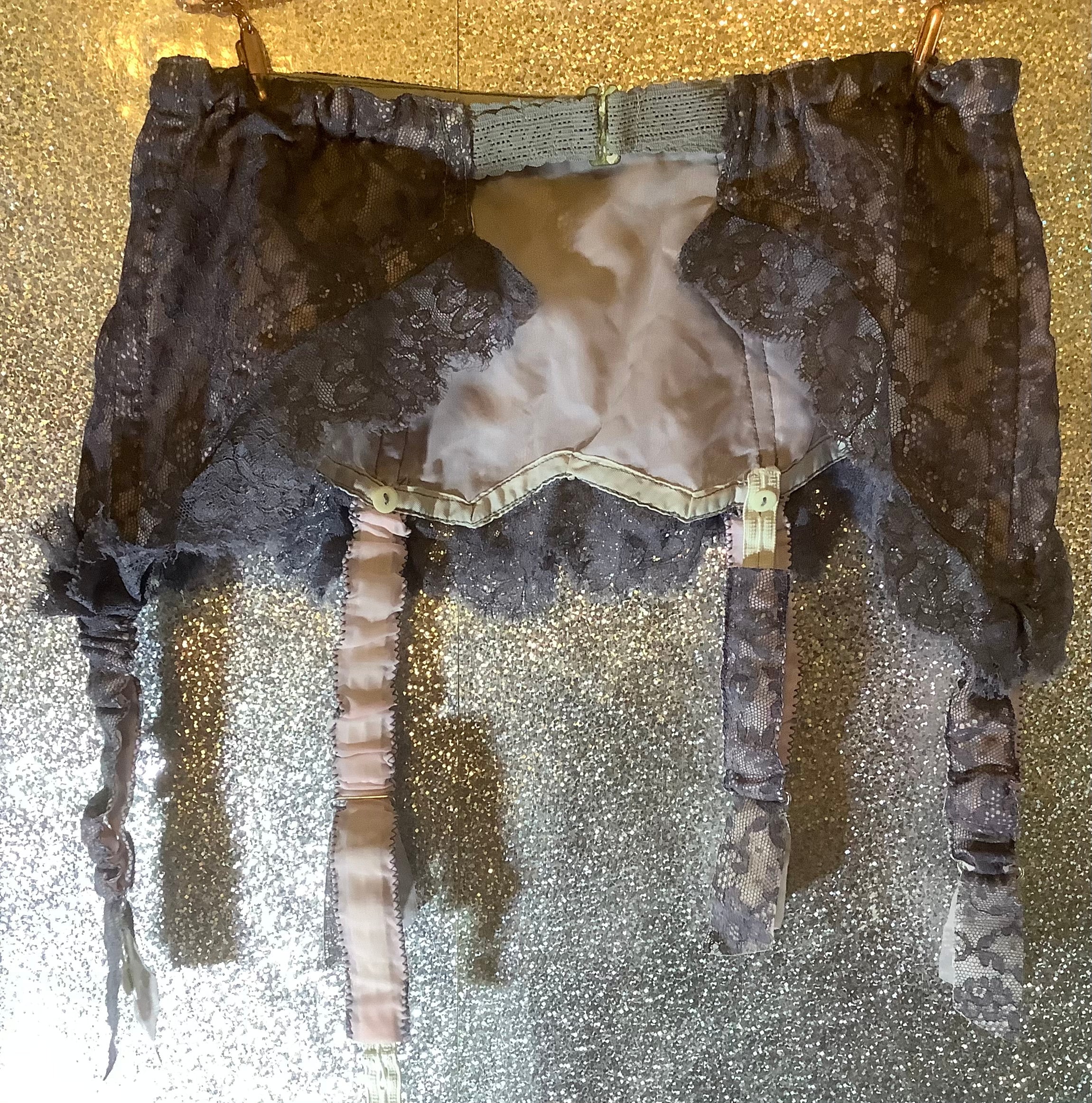 Vintage Lace Garter Belt - Etsy