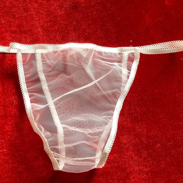 Orange Sheer Panties Etsy
