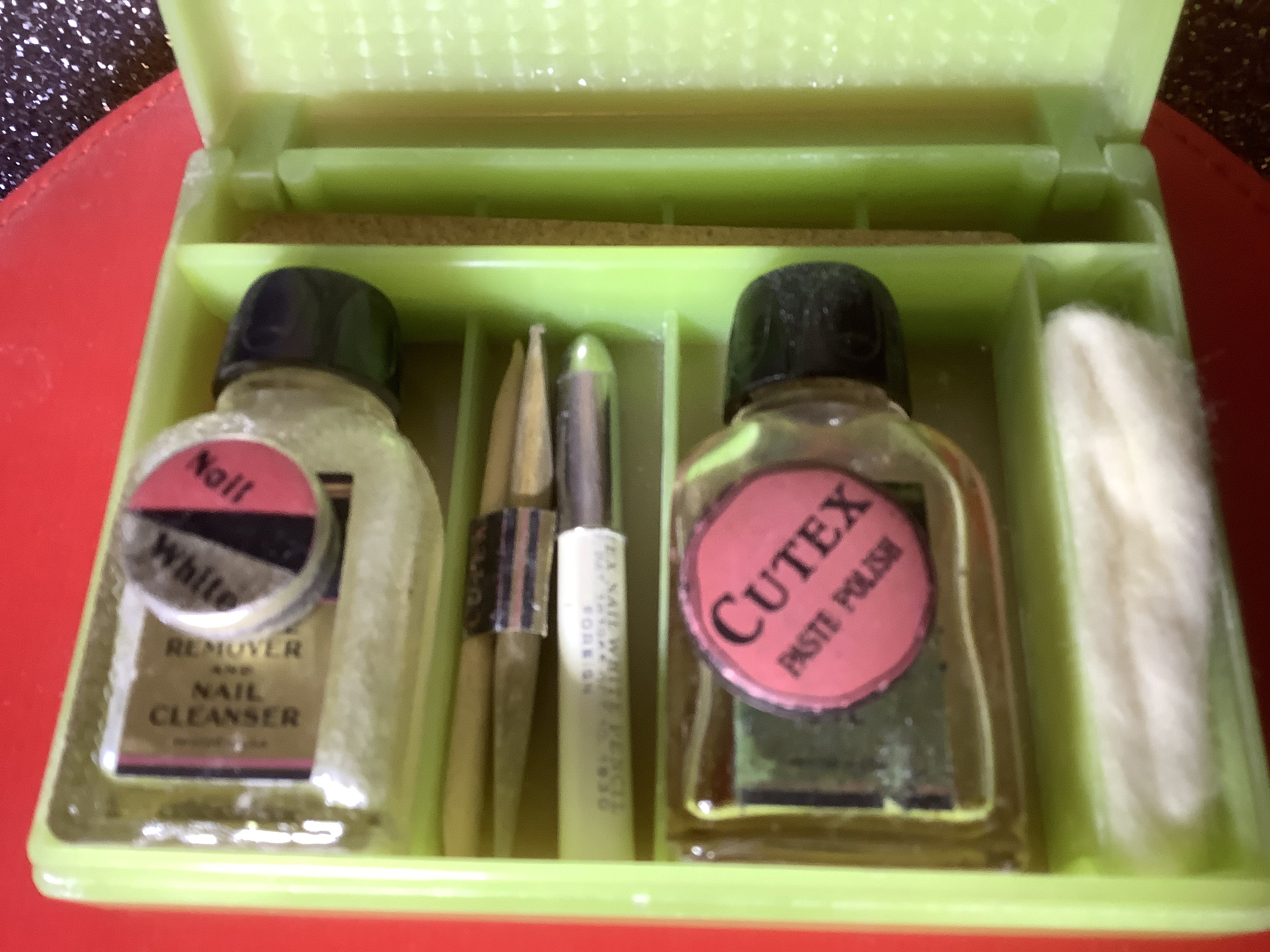 Cutex Nail Manicure Set Eau De Nil Plastic Case - Etsy