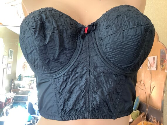 Black spiral stitch strapless bra Maidenform - Gem