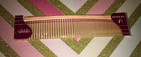 Addis plastic styrene comb in packet | Etsy