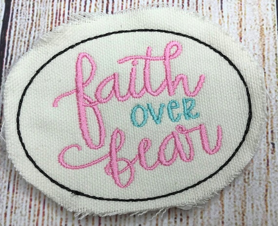 Faith Over Fear Patch | Etsy