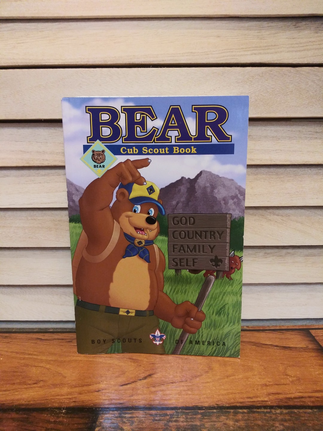 Bear Cub Scout Book: God, Country, Family, Self 1998 Color Illustrated ...