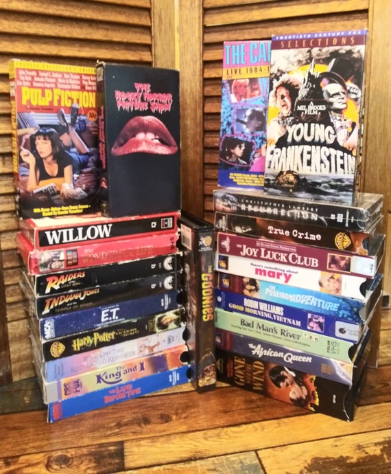 Old/vintage Movies on VHS Tapes VHS Library Watch Them - Etsy