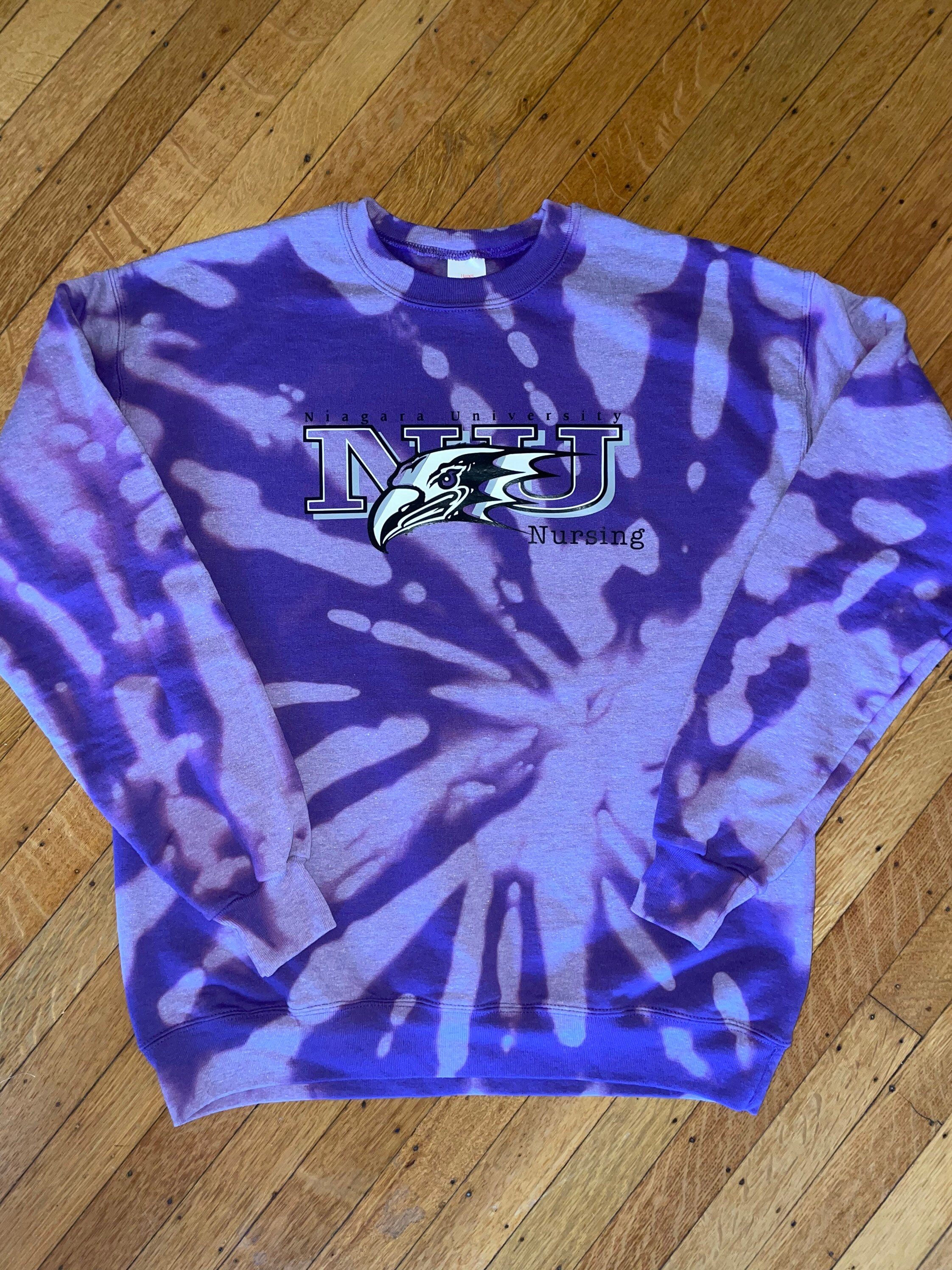 Niagara University Bleached Crewneck Sweatshirt - Etsy